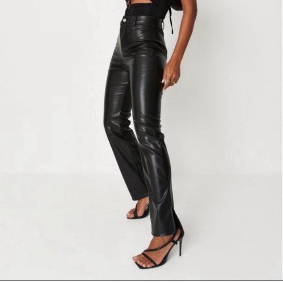 Missguided | Pants & Jumpsuits | Misguided Leather Pants Brand New With ...